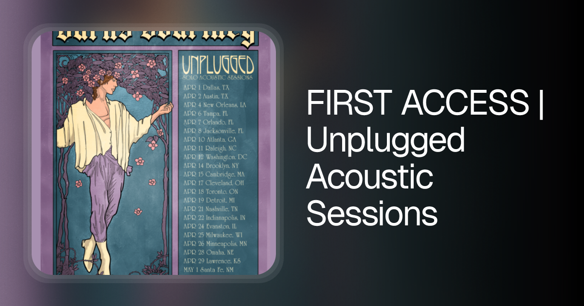 FIRST ACCESS | Unplugged Acoustic Sessions